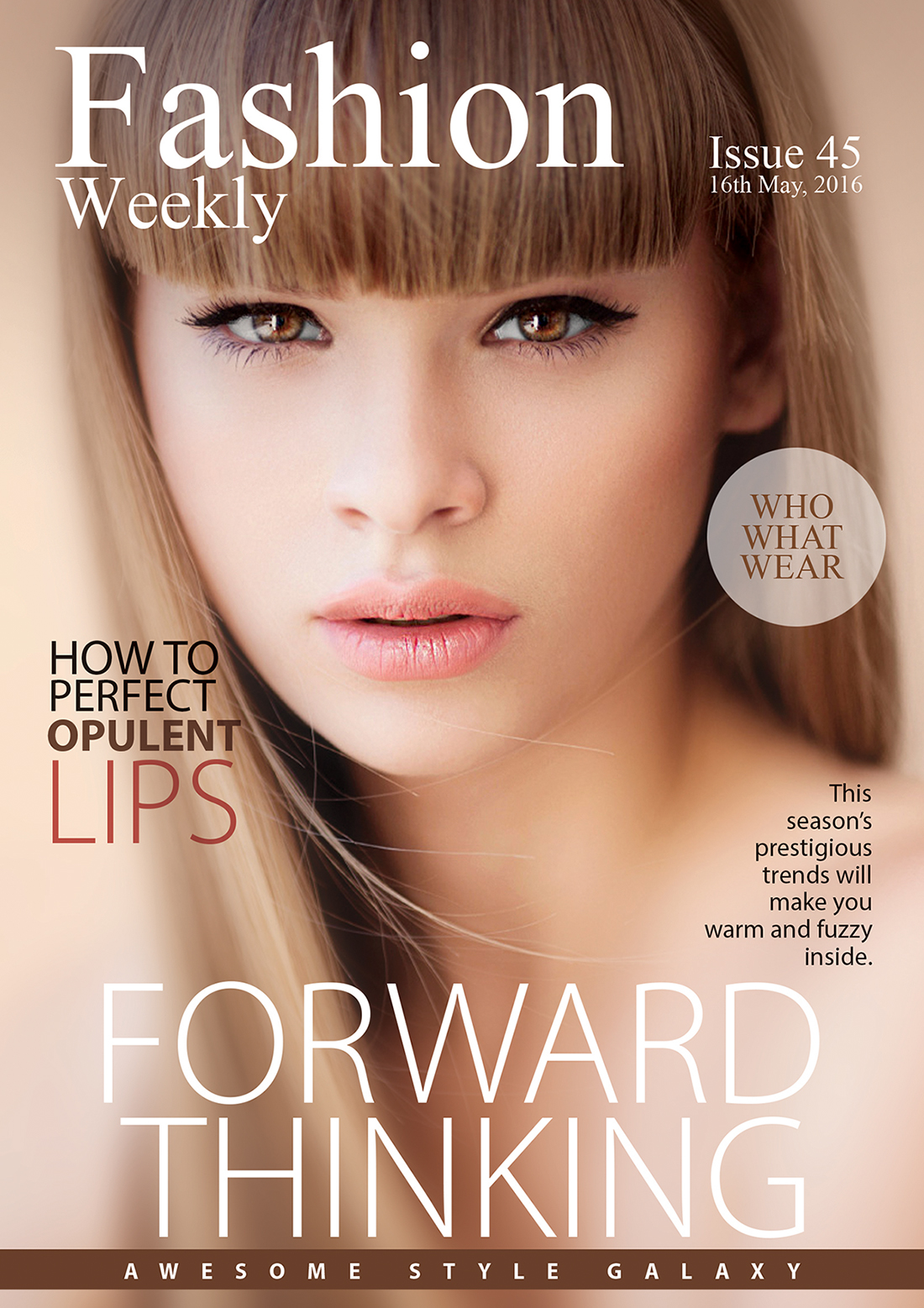 Free REPACK Fashion Magazine Cover Template