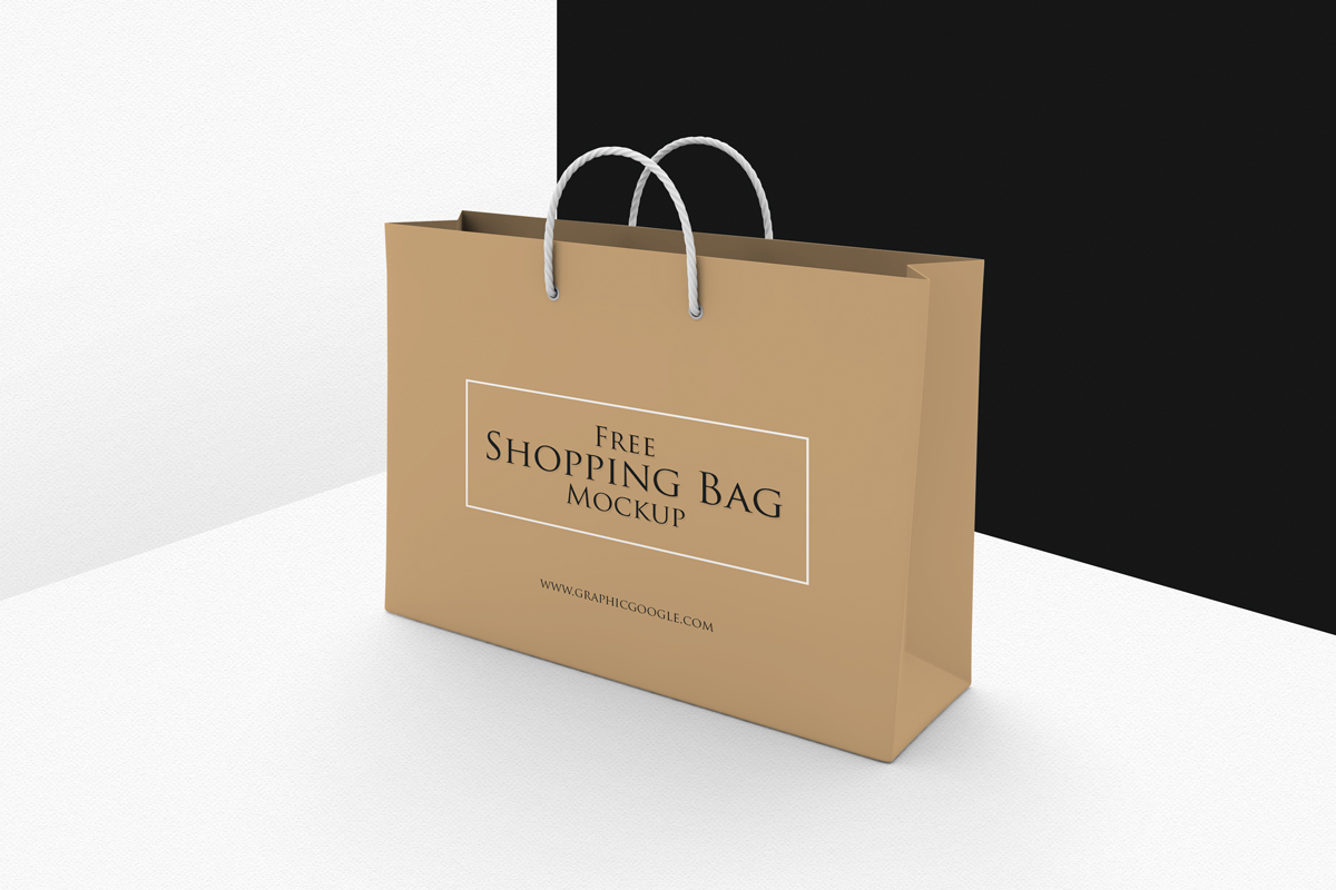 Free Shopping Bag Mockup PSD Template