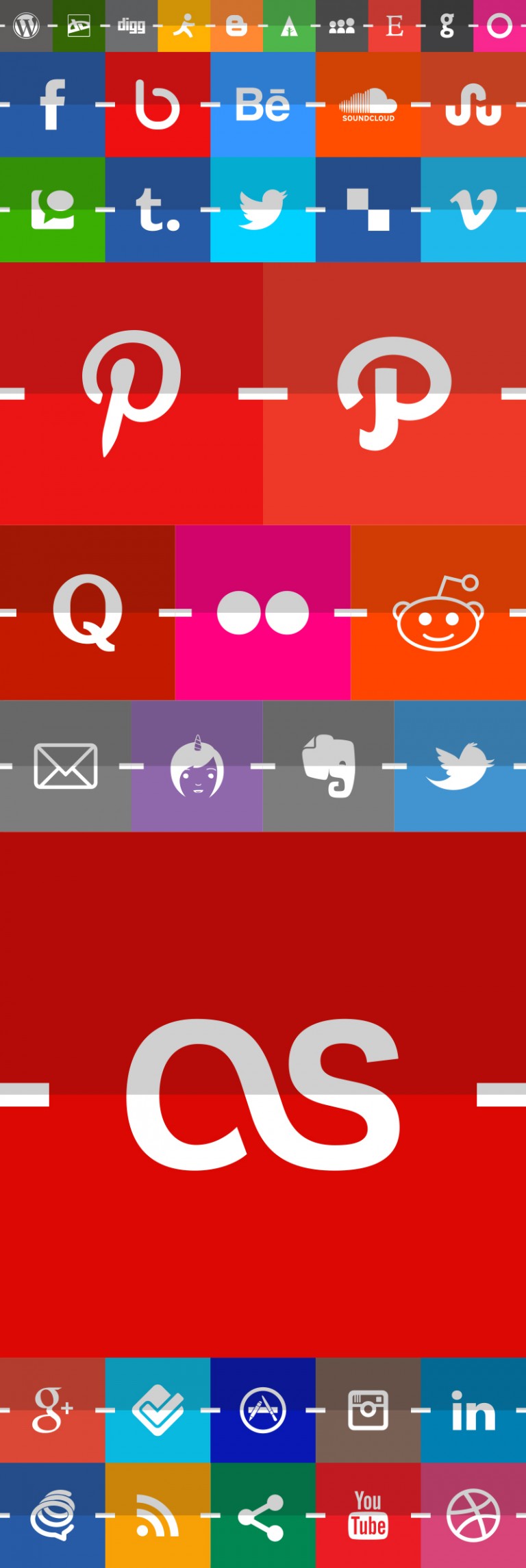 Free 40 Flat Classy Social Media Icons - Graphic Google - Tasty Graphic ...