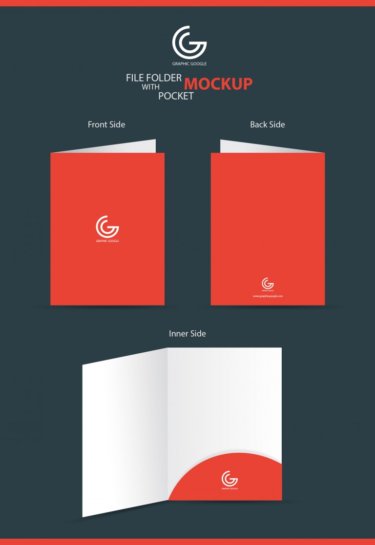 File Folder with Pocket Mockup - Graphic Google - Tasty Graphic Designs ...