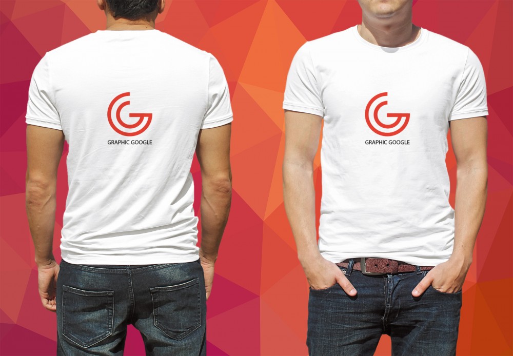 Free T-Shirt Mockup for Logo Branding - Graphic Google - Tasty Graphic ...