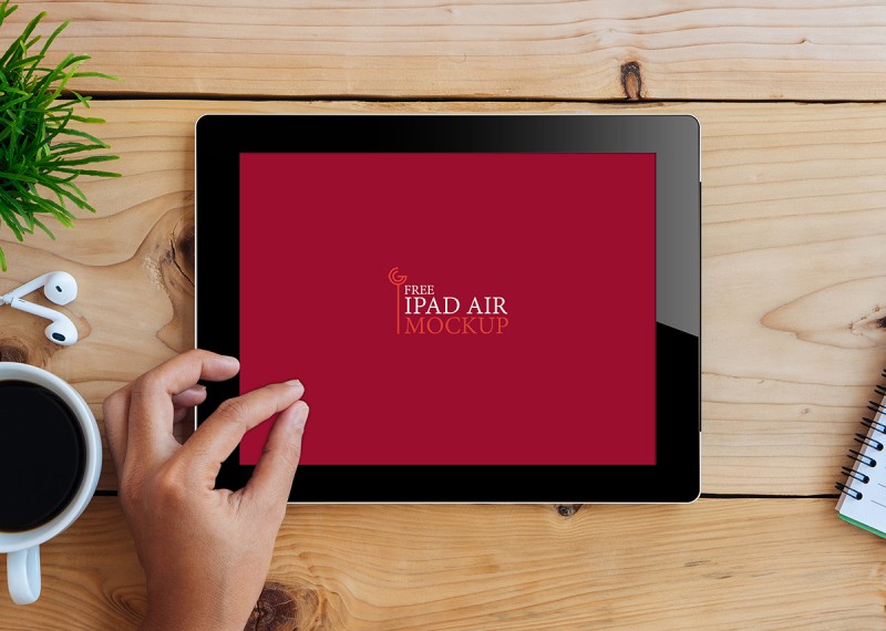 Free iPad Air Mockup - Graphic Google - Tasty Graphic Designs Collection
