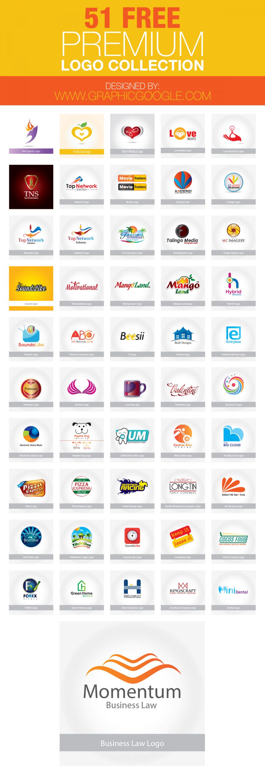 51 Free Premium Logo Collection - Graphic Google - Tasty Graphic ...