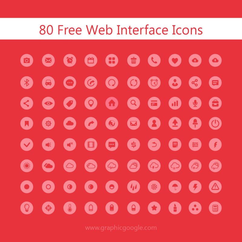 80 Free Web Interface Icons - Graphic Google - Tasty Graphic Designs ...