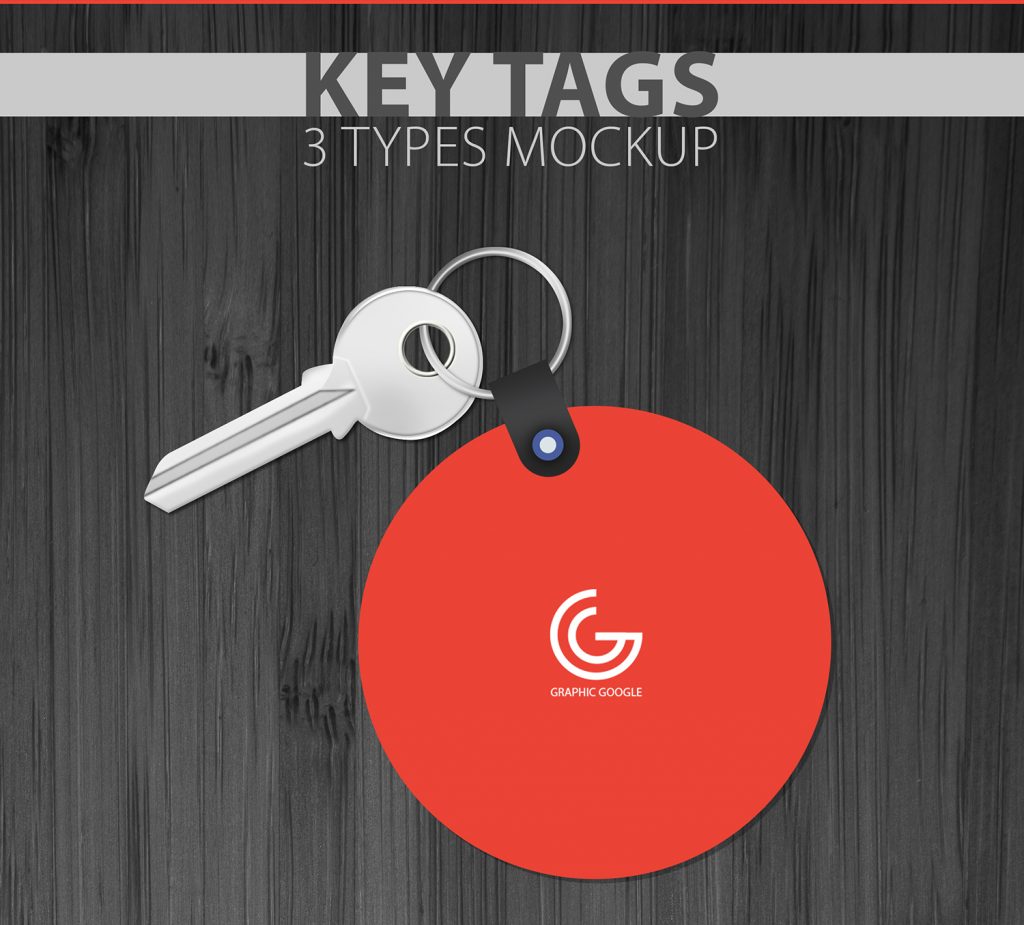 Key Tags 3 Types Mockup - Graphic Google - Tasty Graphic Designs Collection