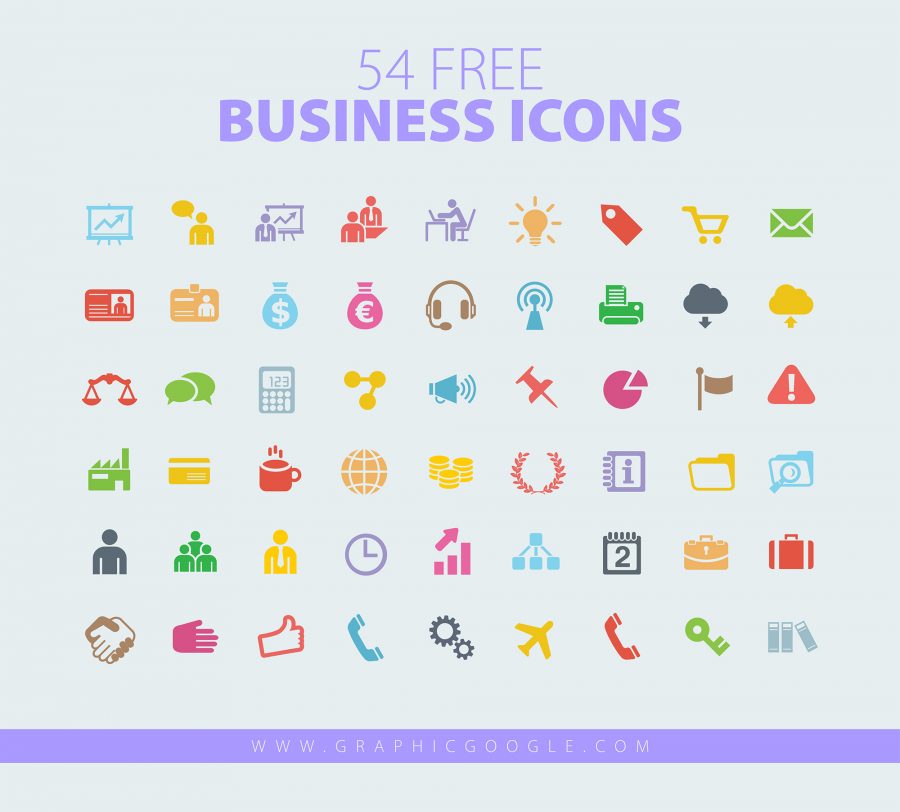 54 Free Business Icons - Graphic Google - Tasty Graphic Designs Collection