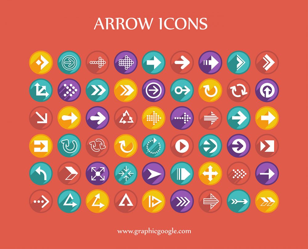 54 Free Arrow Icons - Graphic Google - Tasty Graphic Designs Collection