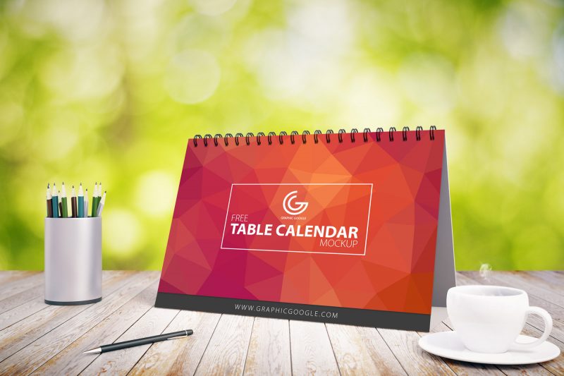 Free Table Calendar Mock-up For 2017 - Graphic Google - Tasty Graphic ...