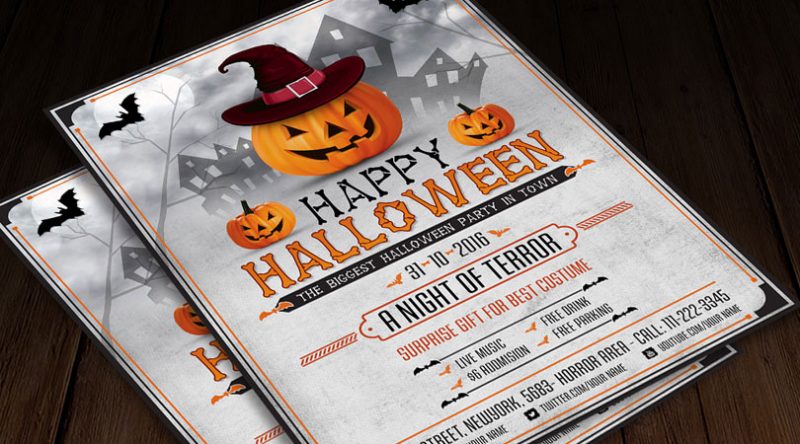 Halloween Scary Night Flyer Template PSD - Graphic Google - Tasty ...