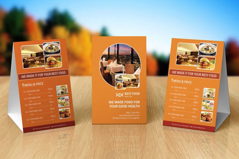 10 Best Free Table Tent Templates
