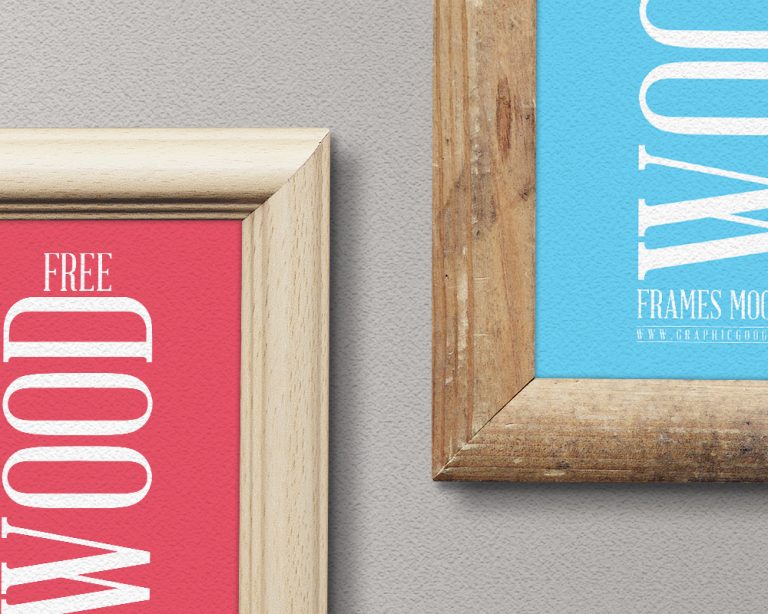 Free Wood Frames Mockup