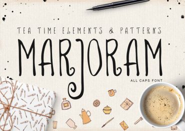 280+ Breathtaking Beautiful Hand Drawn Fonts With Watercolor Flowers