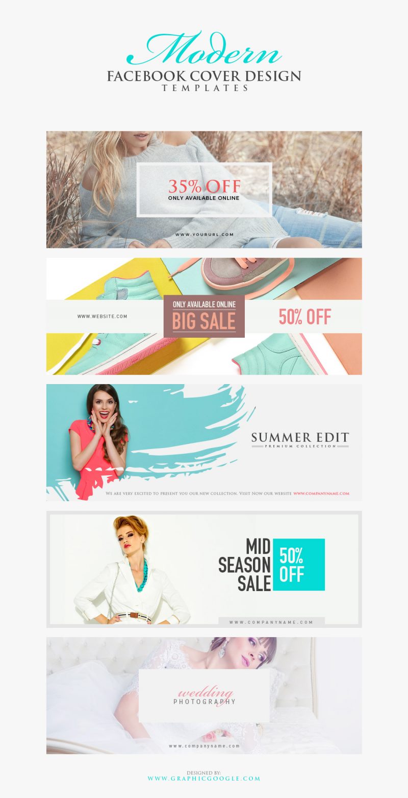 5 Free Modern Facebook Cover Design Templates
