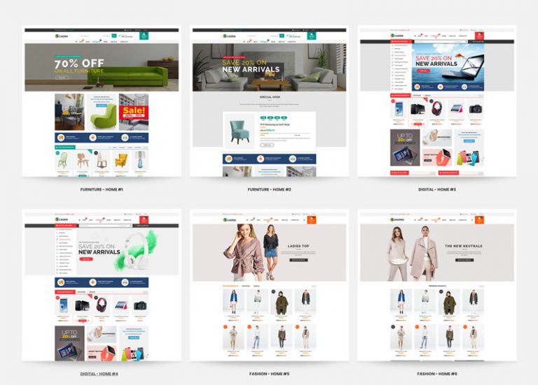 Top 10 WordPress eCommerce-WooCommerce Themes of 2018