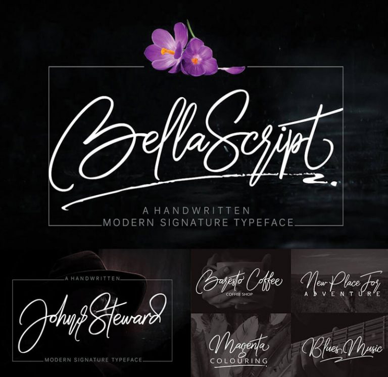 29 Glorious Handwritten Fonts of 2018 For Creative Designers