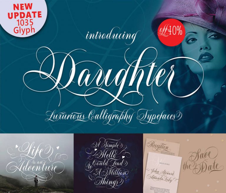 29 Glorious Handwritten Fonts of 2018 For Creative Designers