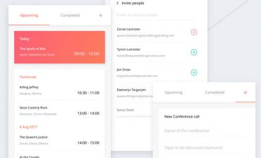 Free-Conference-app-UI-Kit - Graphic Google - Tasty Graphic Designs ...