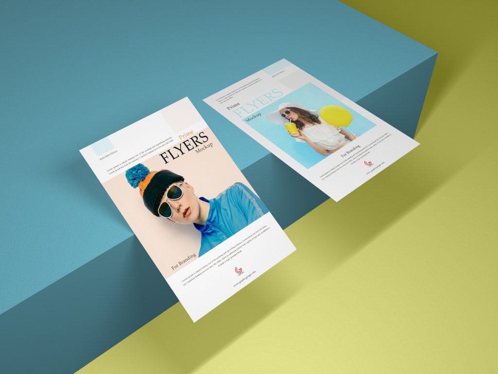 Free Prime Flyer Mockup PSD For Branding - Graphic Google - Tasty ...