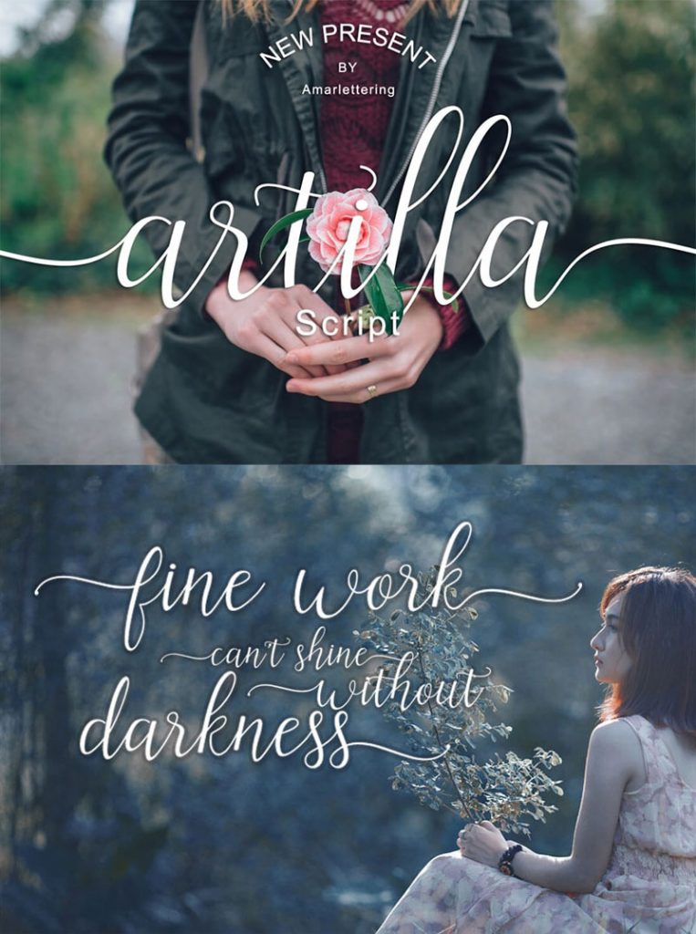 16 Beautiful Calligraphy Script Fonts For Creative Designers - Graphic ...