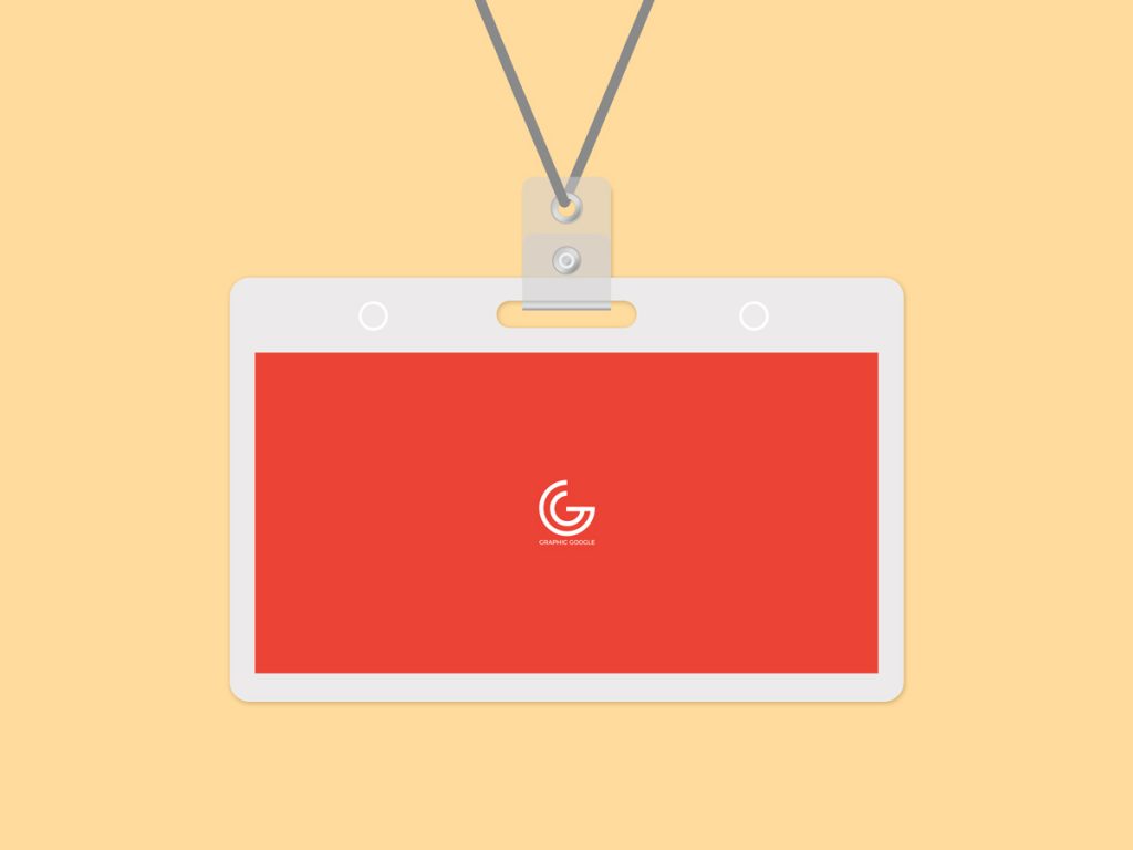 Free PSD Name Tag Badge Mockup Template - Graphic Google - Tasty ...