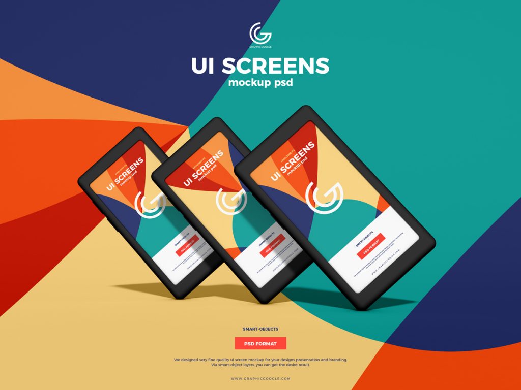 Free UI Screens Mockup PSD 2019 - Graphic Google - Tasty Graphic ...