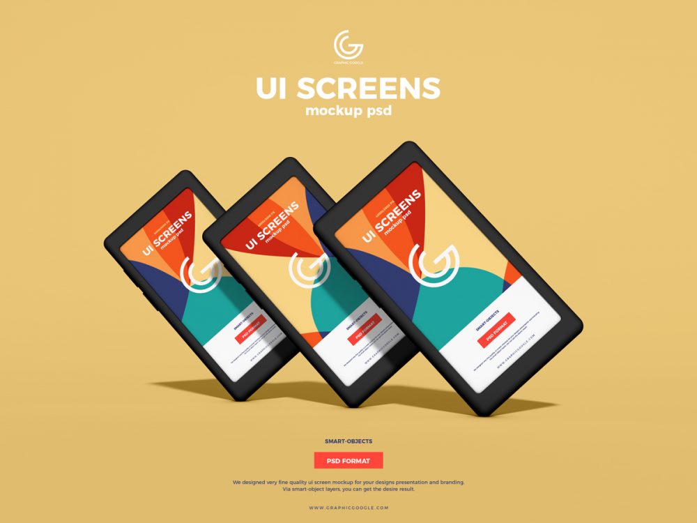 Free UI Screens Mockup PSD 2019 - Graphic Google - Tasty Graphic ...