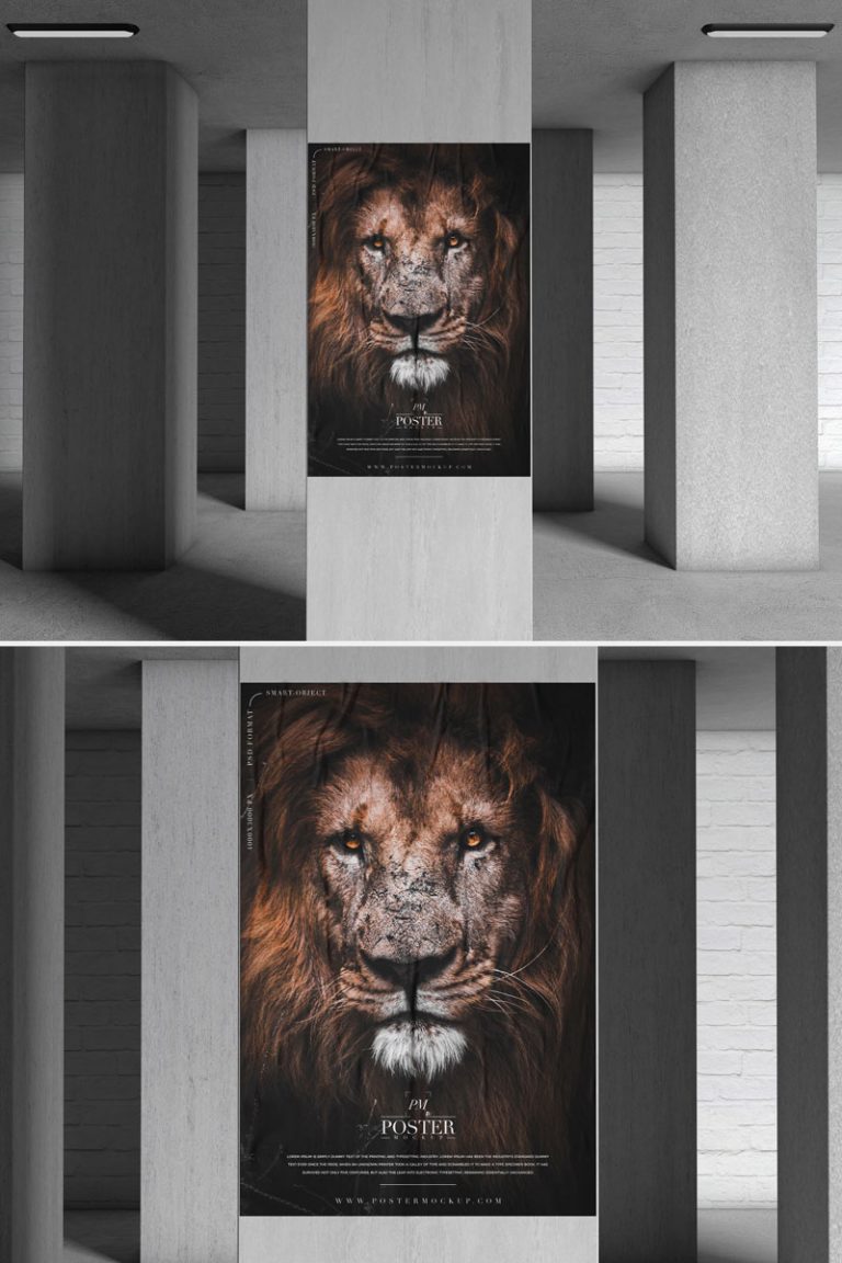 Free Underground Pillar Poster Mockup PSD - Graphic Google - Tasty ...