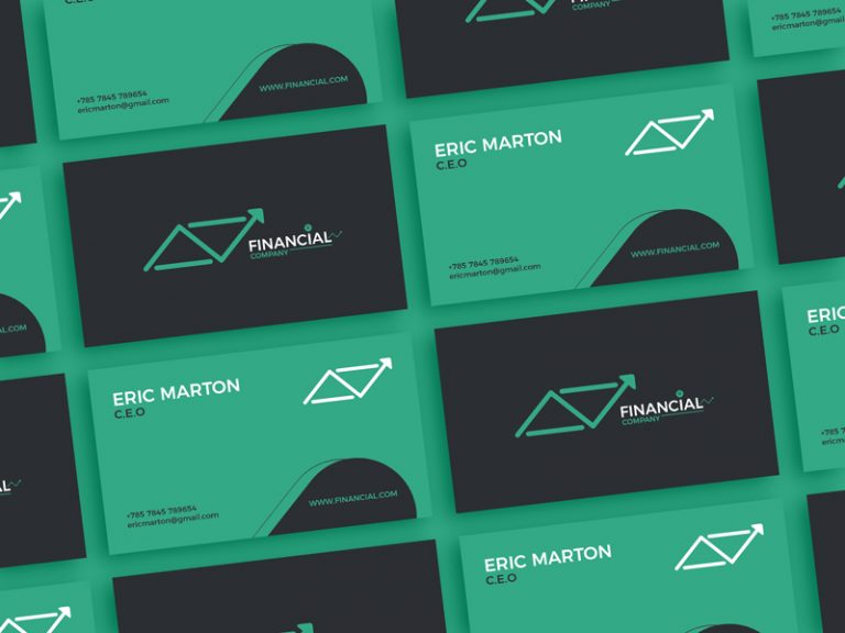 Free Financial Business Card Design Template - Graphic Google - Tasty ...