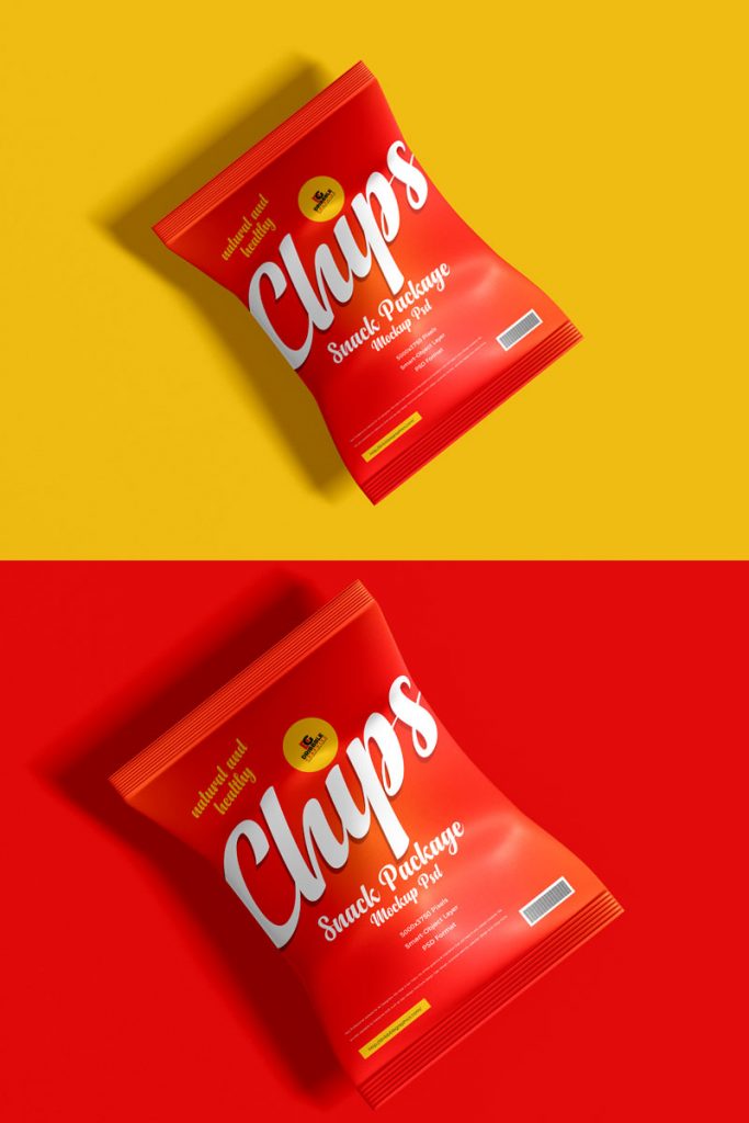 Free Modern Packaging Snack Mockup PSD - Graphic Google - Tasty Graphic ...