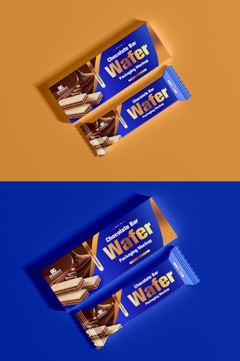 Free Candy Sachet Chocolate Bar Mockup - Graphic Google - Tasty Graphic ...