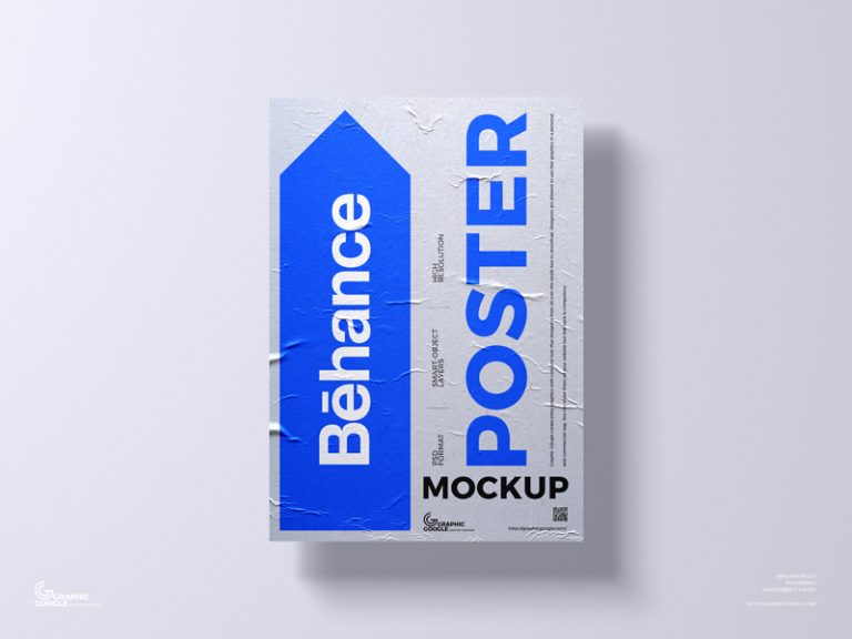 Free Top View A3 Poster Mockup - Graphic Google - Tasty Graphic Designs ...