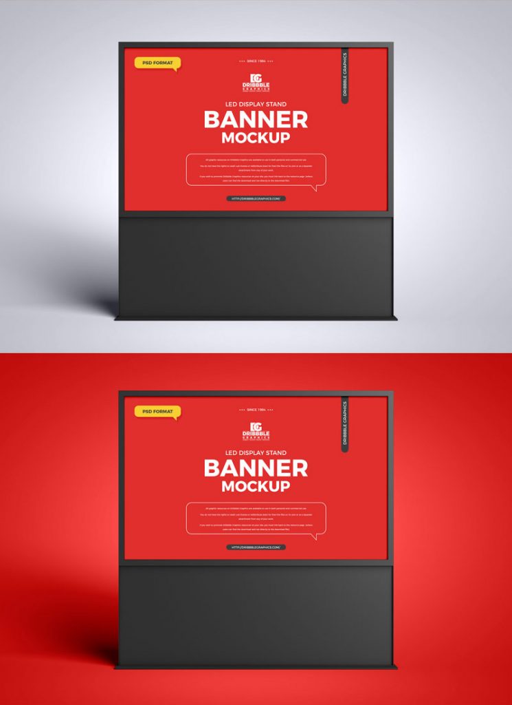 15 Free Premium Quality Banner Mockup PSD Design Templates - Graphic ...