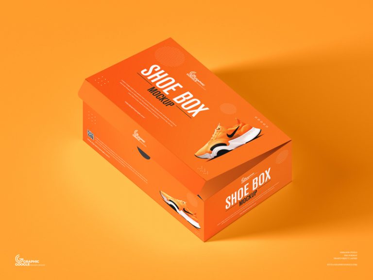 Free PSD Packaging Shoe Box Mockup - Graphic Google - Tasty Graphic ...