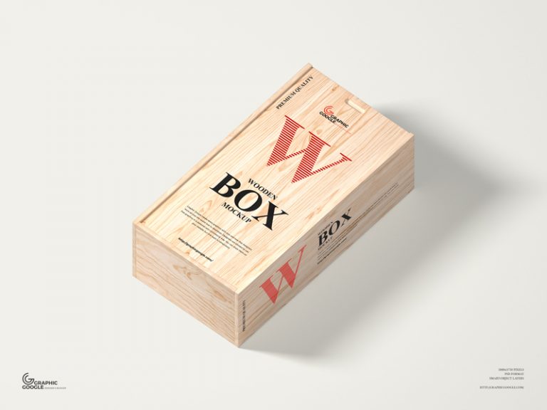 Free Premium Wooden Box Mockup - Graphic Google - Tasty Graphic Designs ...