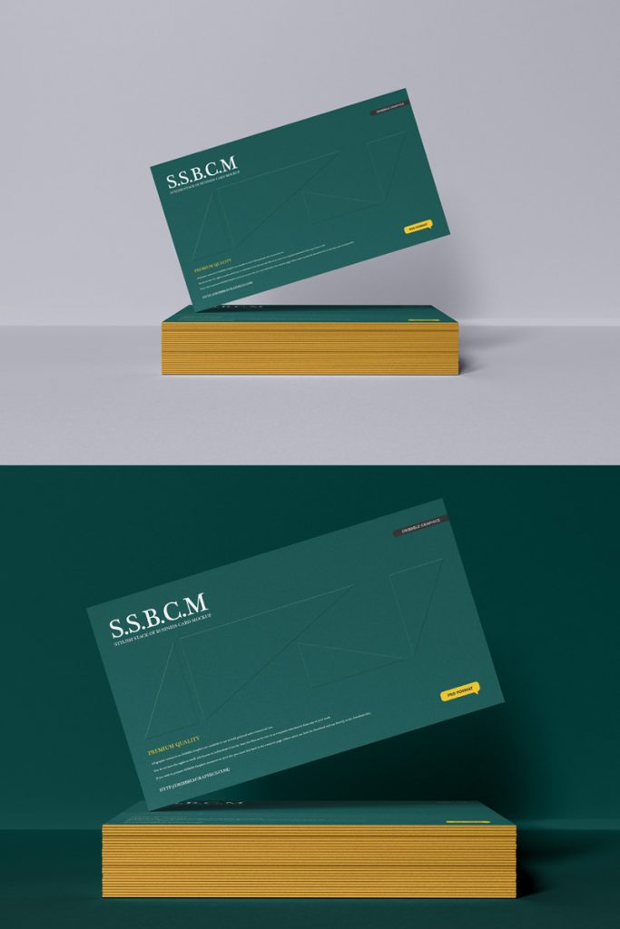 Free Premium Stack of Business Card Mockup PSD - Graphic Google - Tasty ...