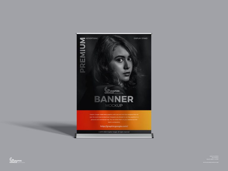 Free Premium Advertising Display Stand Banner Mockup - Graphic Google ...