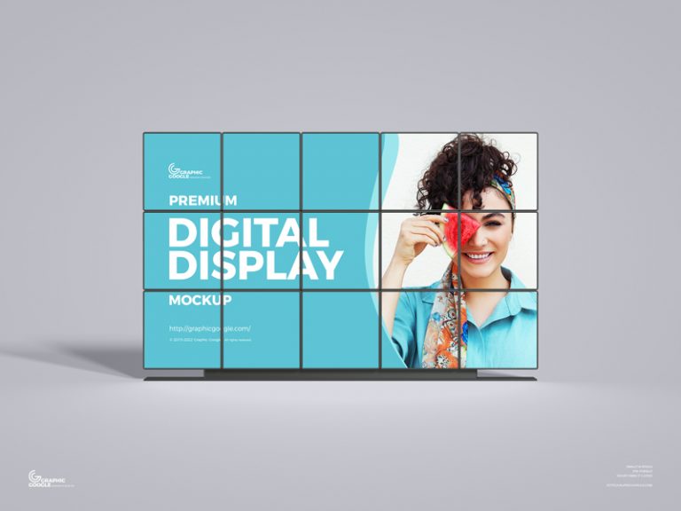 Free Premium Digital Display Mockup - Graphic Google - Tasty Graphic ...