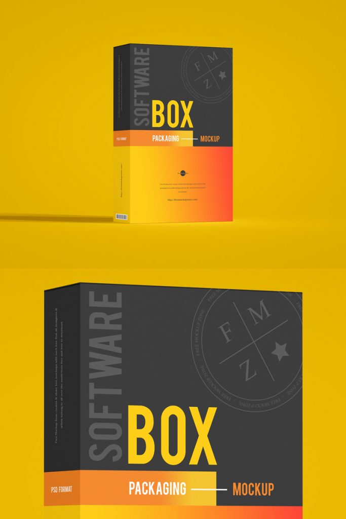 Free Stand Up Software Box Mockup - Graphic Google - Tasty Graphic ...