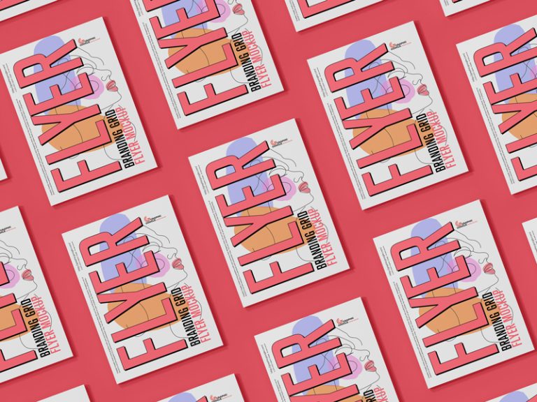 Free A4 Branding Grid Flyer Mockup - Graphic Google - Tasty Graphic ...