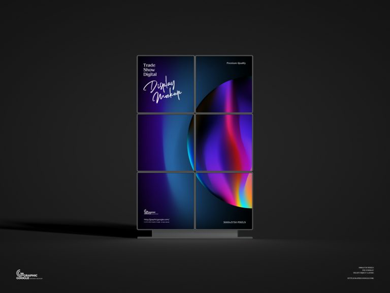 Free Trade Show Digital Display Mockup - Graphic Google - Tasty Graphic ...