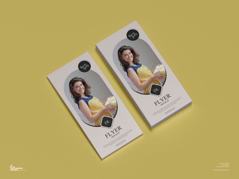 Free Premium Stack of Dl Flyer Mockup - Graphic Google - Tasty Graphic ...