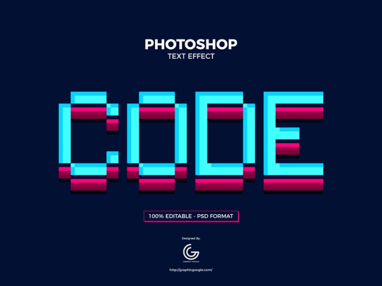 Free Code Photoshop Text Effect - Graphic Google - Tasty Graphic ...