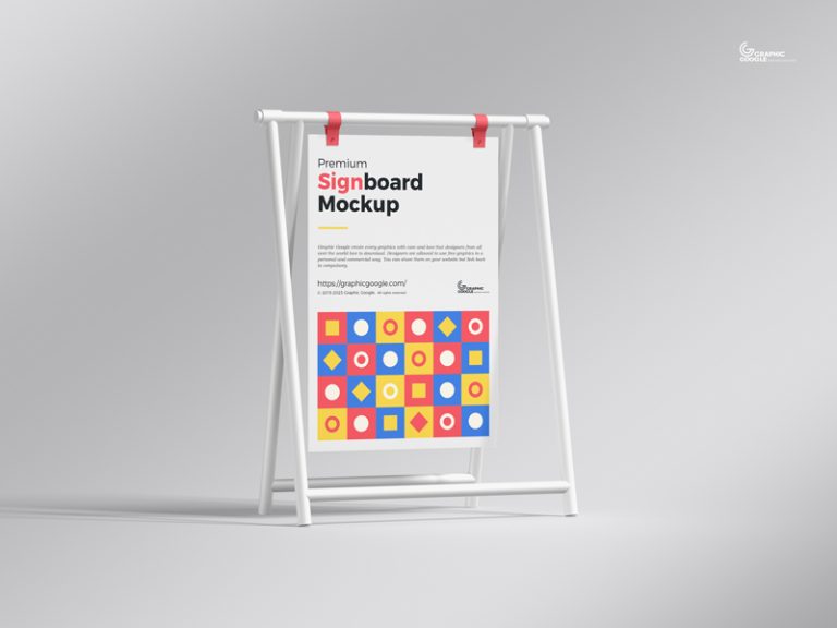Free Premium Signboard Mockup - Graphic Google - Tasty Graphic Designs ...