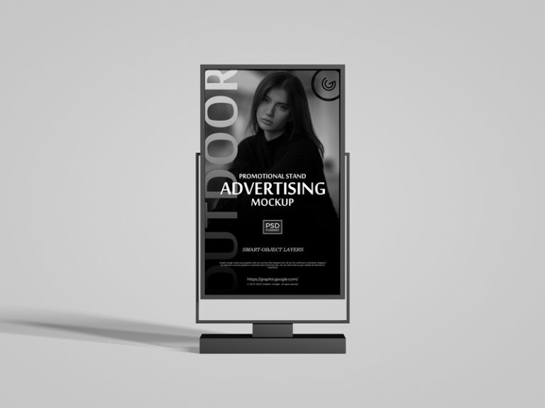 Free Promotional Stand Outdoor Advertising Mockup - Graphic Google ...