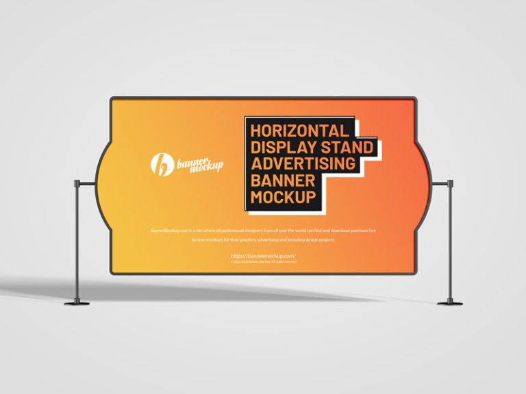 Free Horizontal Advertising Banner Mockup - Graphic Google - Tasty ...