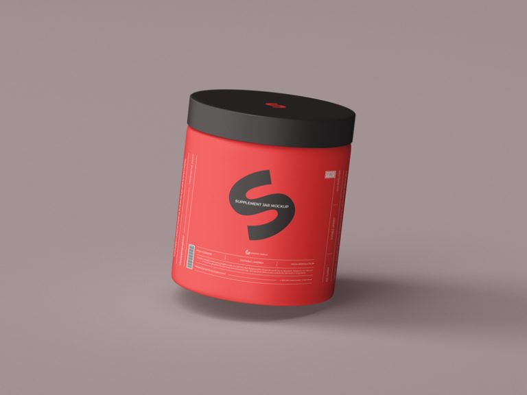 Free Supplement Jar Mockup - Graphic Google - Tasty Graphic Designs ...