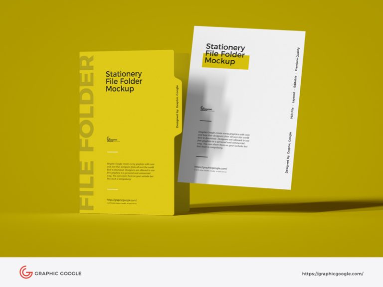 Free Stationery File Folder Mockup - Graphic Google - Tasty Graphic ...